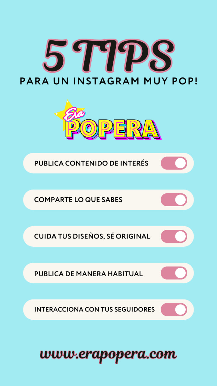 Plantillas para Tips formato Storie - Gema Popera