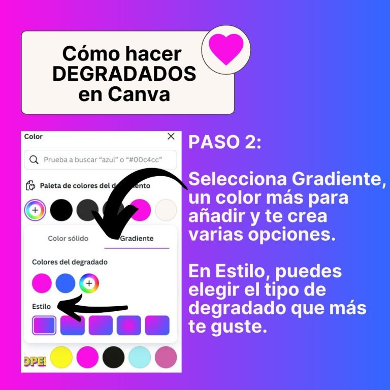 Ideas de diseño con degradados de colores - Gema Popera